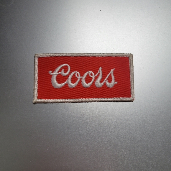 Coors | Art | Coors Beer Logo Patch Red White Embroidered | Poshmark